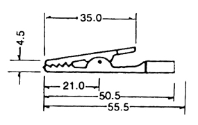 alligator clip receptacle, 4.5mm with screew. by JPT | Download free ...