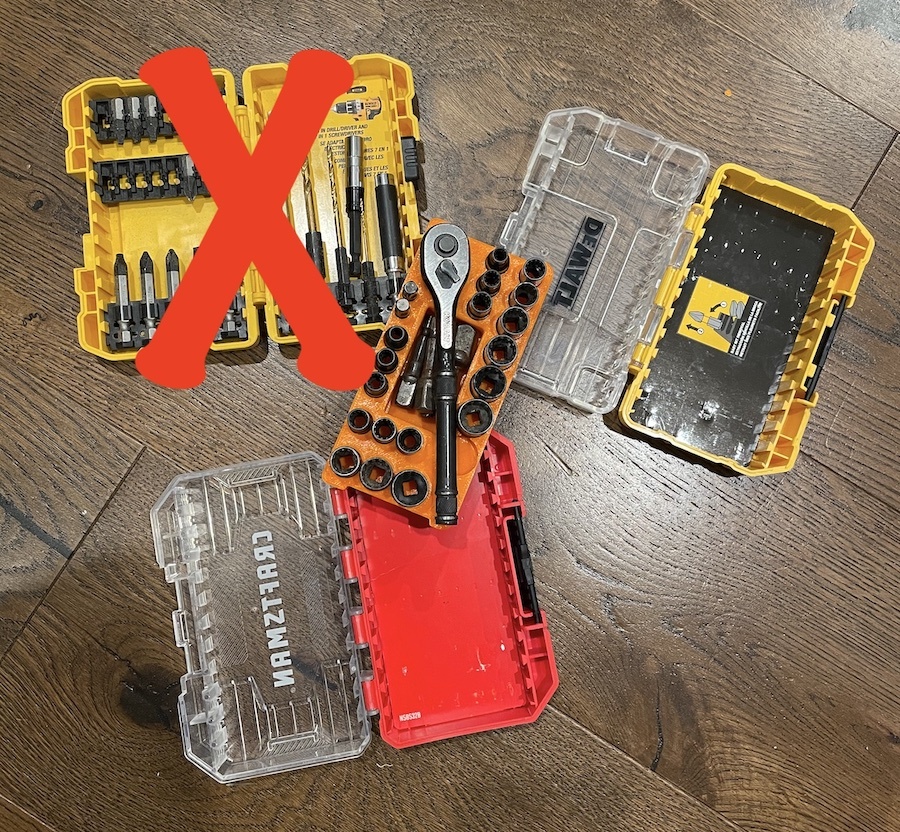 Kobalt 1/4" Universal Ratchet & Socket Set Insert for DeWalt Tough ...