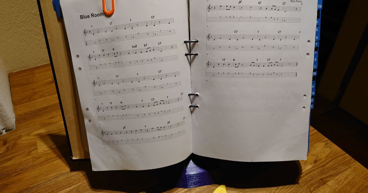 Desktop Binder Holder by gillis | Download free STL model | Printables.com