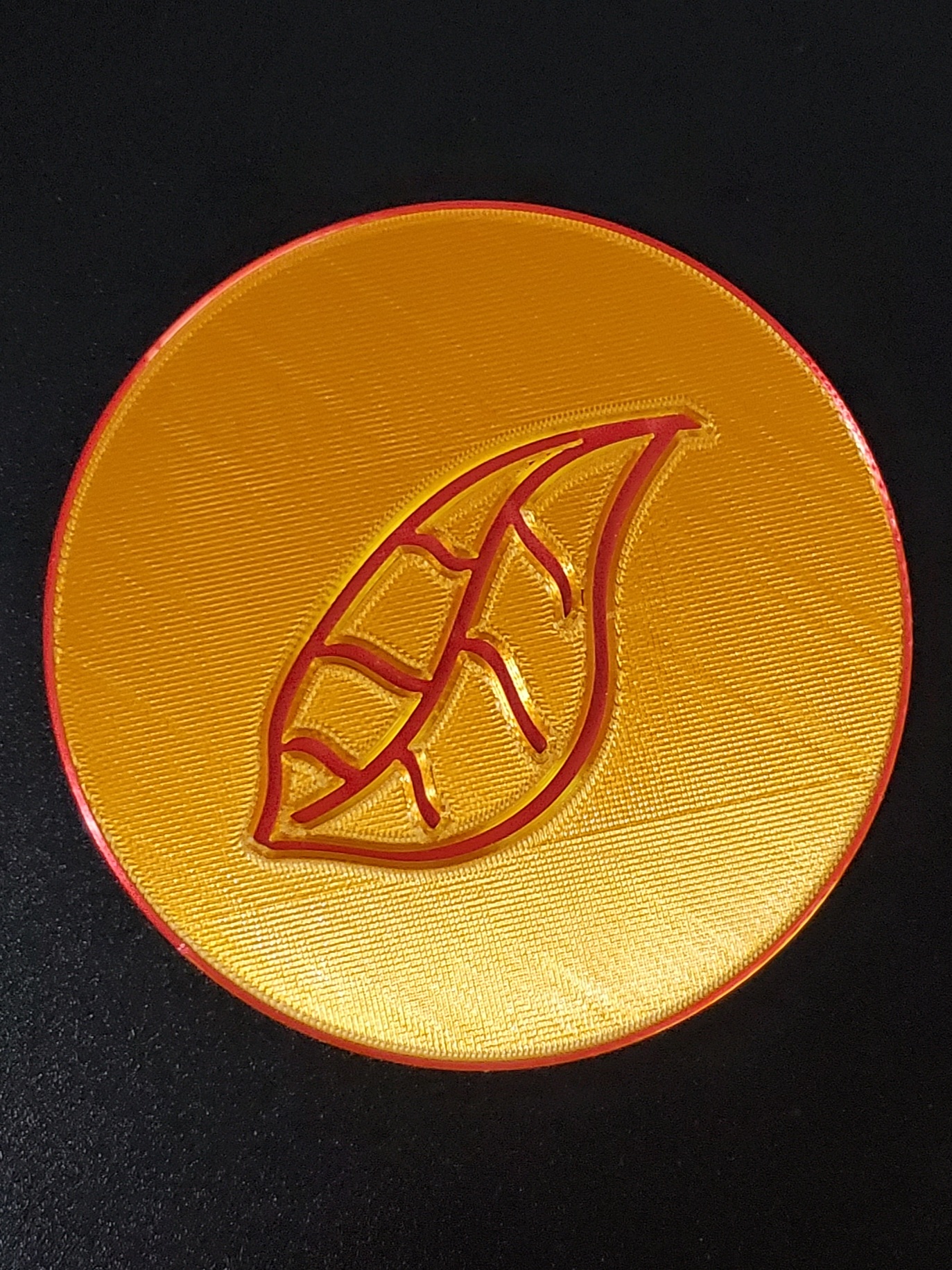 Calligraphy Leaf Coaster by ProgrammerTurnedOutward | Download free STL ...