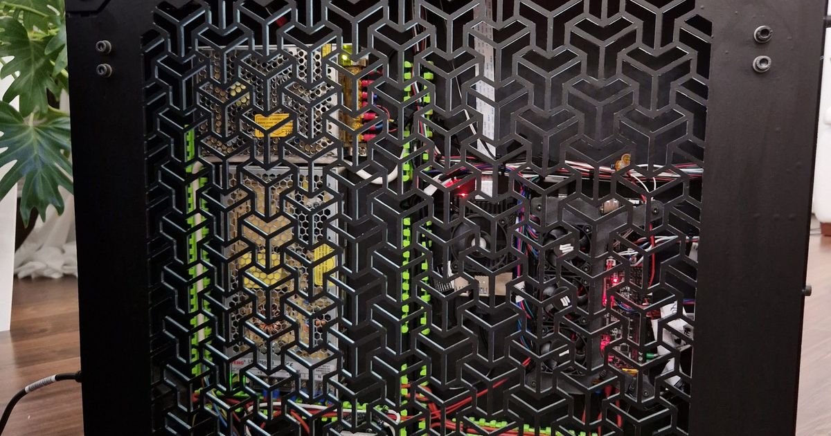 RatRig V-Core 3 Electronics Back Panel by Bubujoe | Download free STL ...