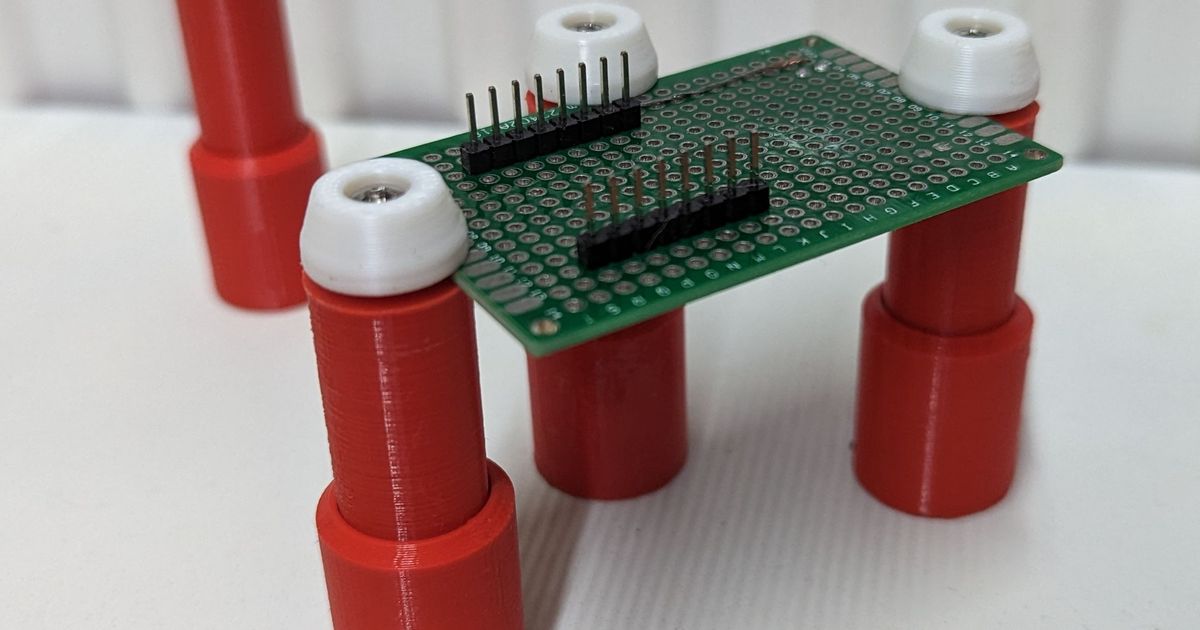 Spring loaded, magnetic PCB holder by Denny77 | Download free STL model ...