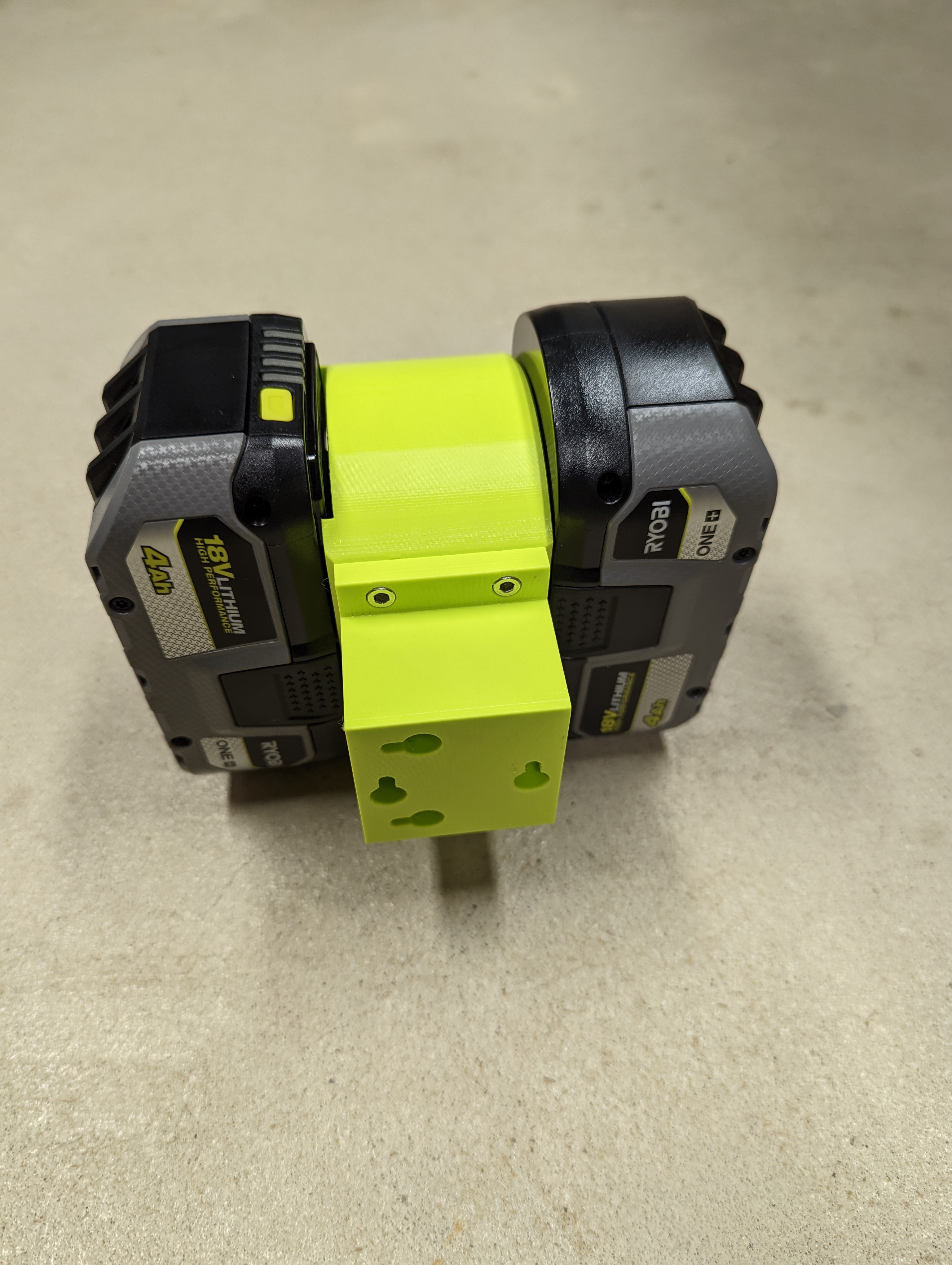 Dual mount compatible with Ryobi 18v by JPMakesStuff | Download free ...