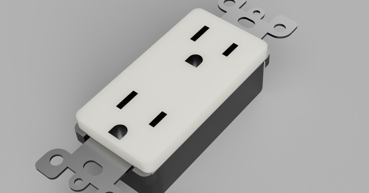 Model of a Decora style outlet by Joe | Download free STL model ...