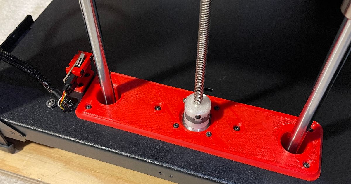 X Max X Plus Z Axis Linear Rod Base Plate By Elphwrkz Download Free