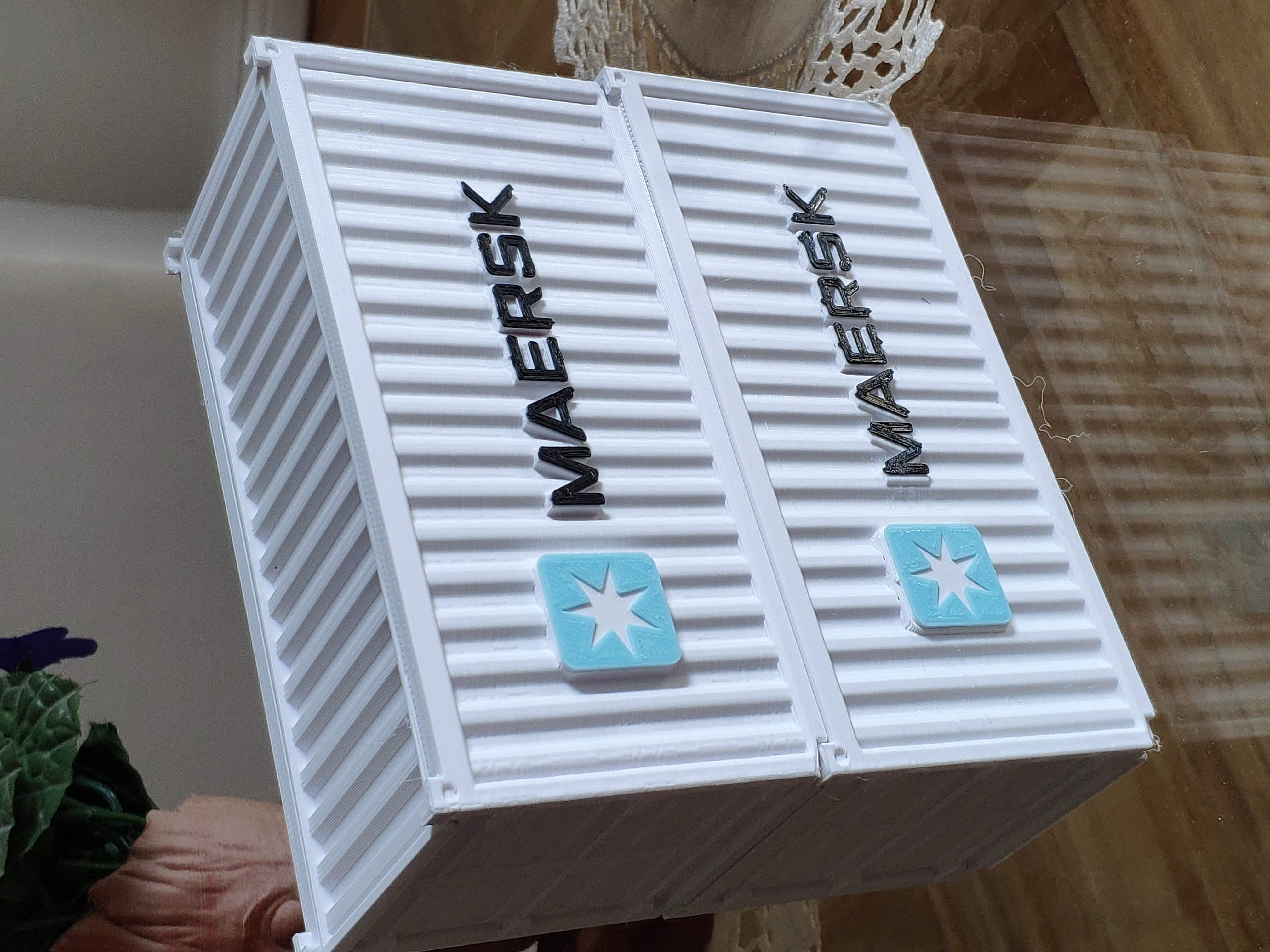 Shipping Container with logo by Luigisvc | Download free STL model ...