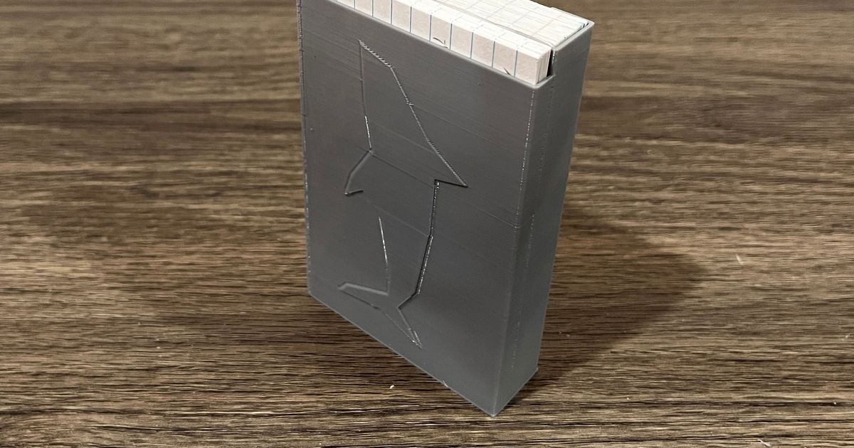 Index Card Case 100 Cards By Whale50 Download Free Stl Model