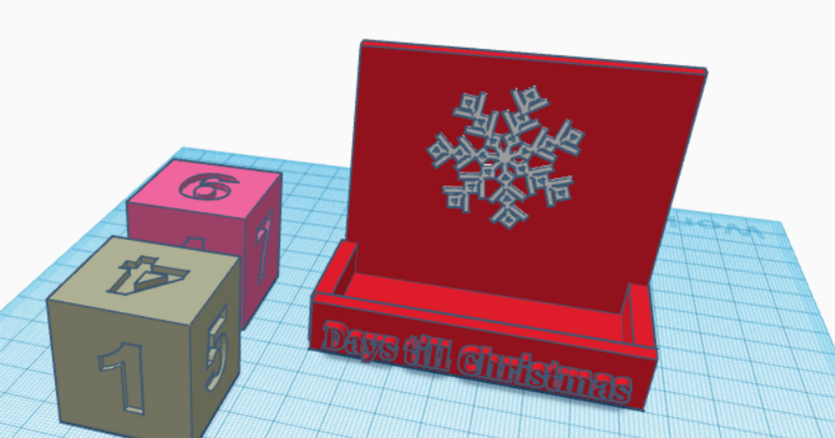 Days Till Christmas Counter by Izy3dPrinting | Download free STL model ...