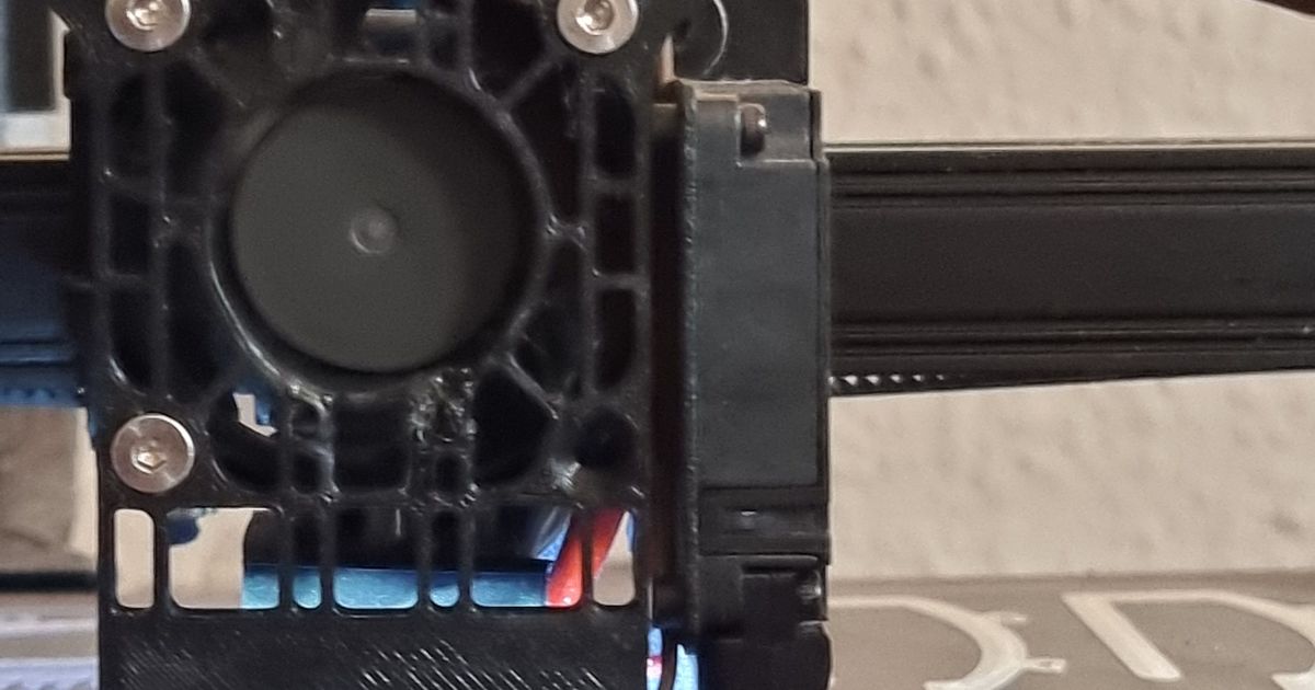 40mm Fan Guard with light support by mfraz74 | Download free STL model ...