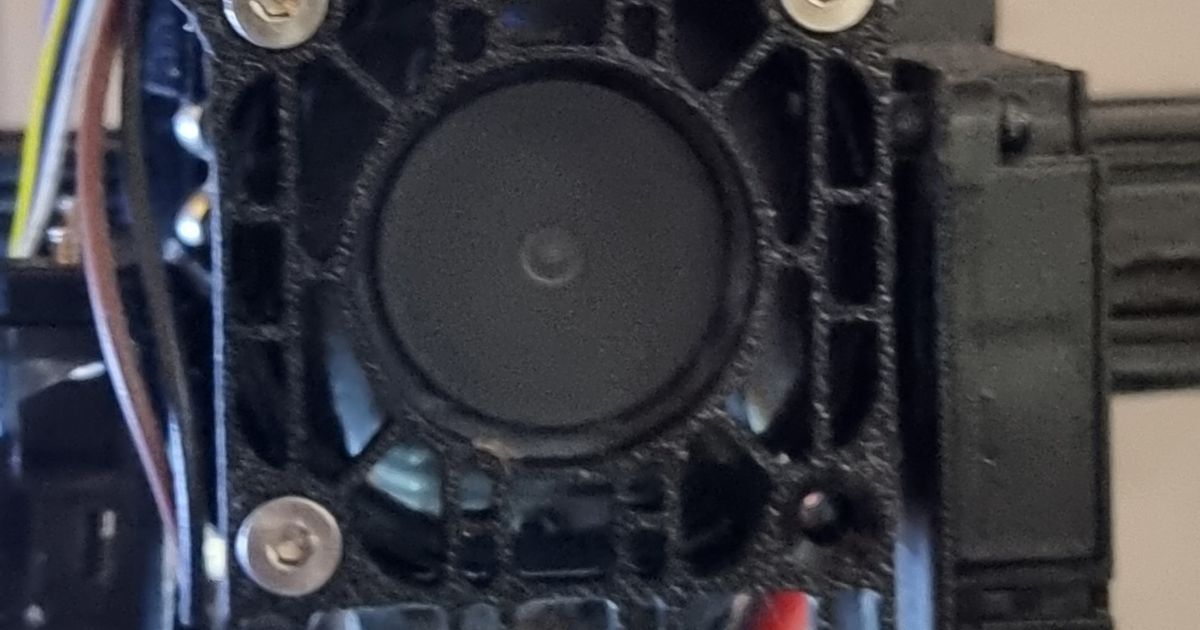 40mm Fan Guard with light support by mfraz74 | Download free STL model ...