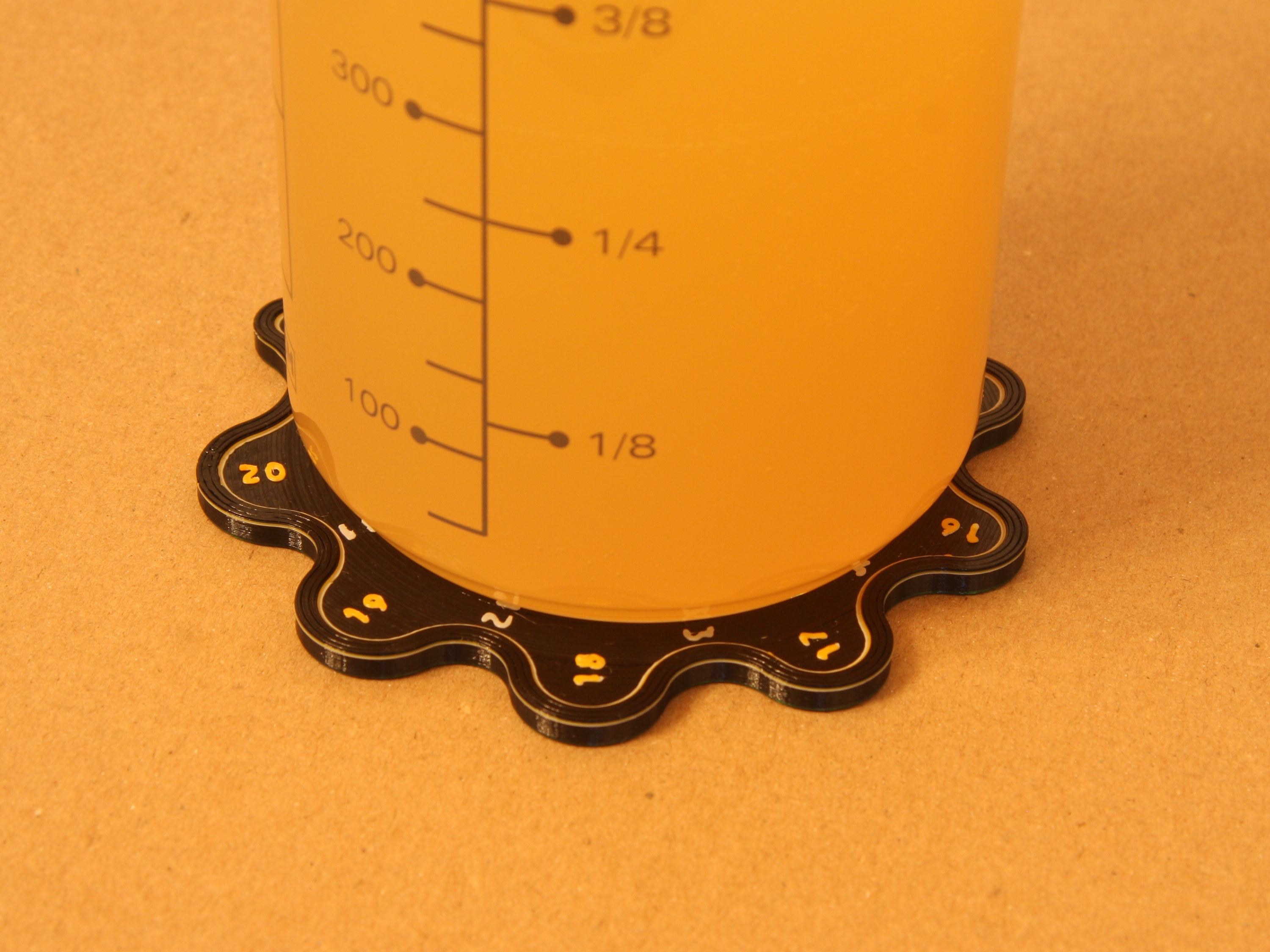 Fillet diameter radius gauge | Workshop coaster by AMT | Download free ...