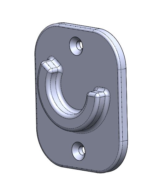 Clothes Rod Rail Holder by Haniel | Download free STL model ...