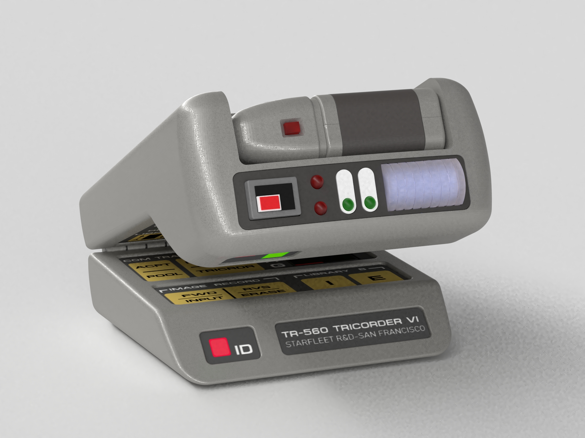 Star Trek TR-580 Tricorder Kit by 𝗨𝗻𝗶𝗺𝗮𝘁𝗿𝗶𝘅𝗥𝗲𝗱🪐🌠 | Download free STL model | Printables.com