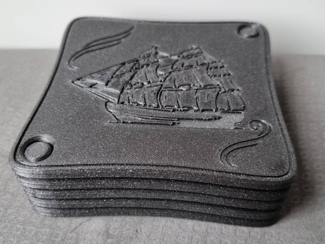 Nautical Coasters - Set of 4 by Kraiden | Download free STL model ...