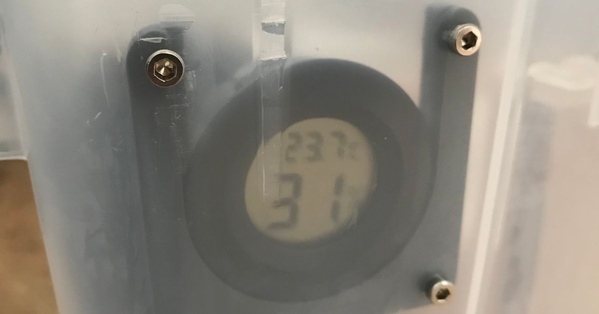 round humidity meter holder by Feday | Download free STL model ...