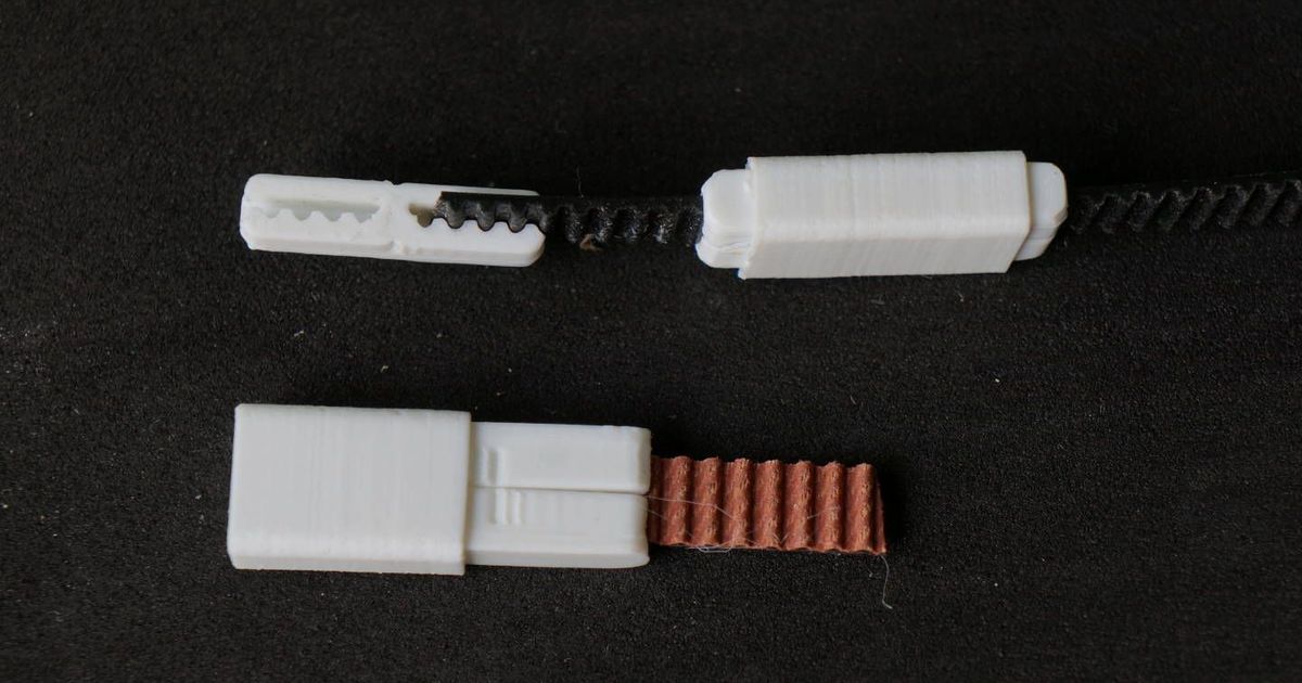 GT2 belt connector by Jack | Download free STL model | Printables.com