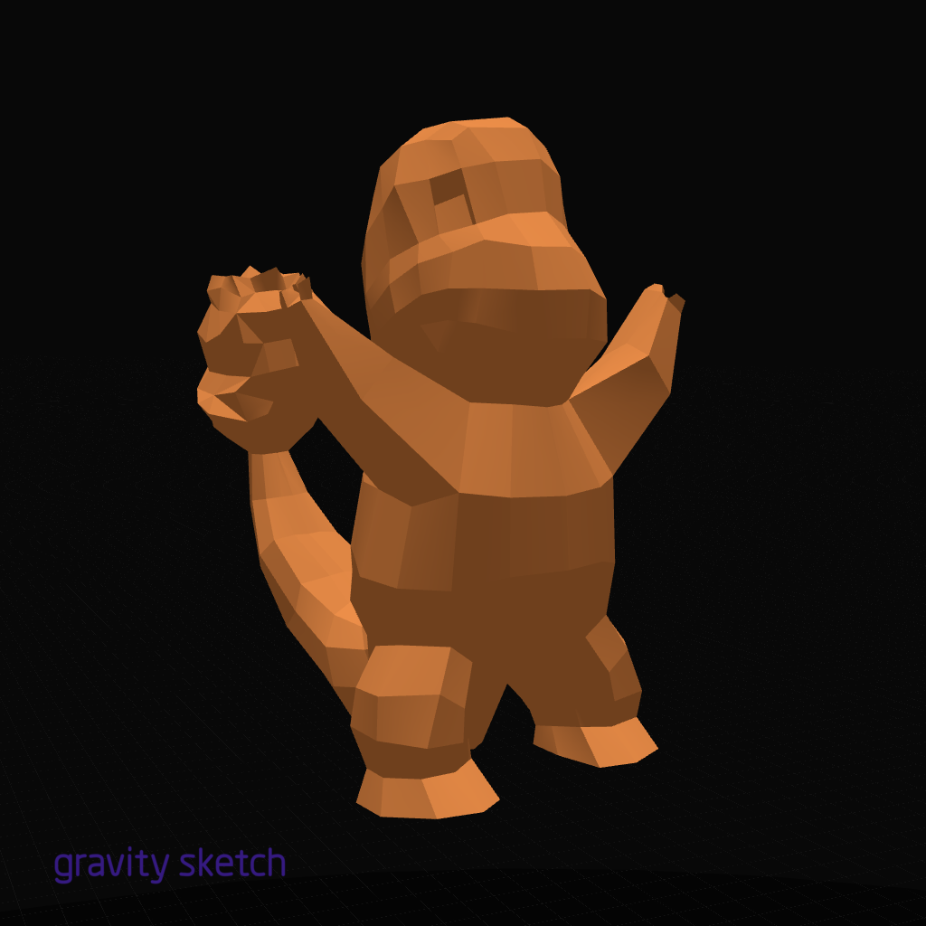 Low Poly Charmander by ThinAir3D | Download free STL model | Printables.com