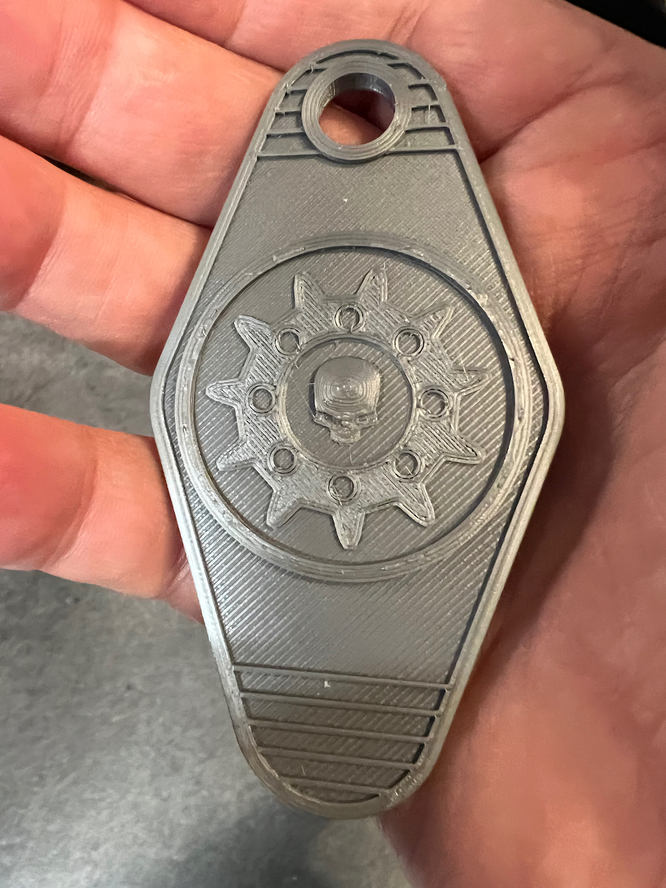 Motel Key Tag Gear Skull by RobertusMaximus | Download free STL model ...