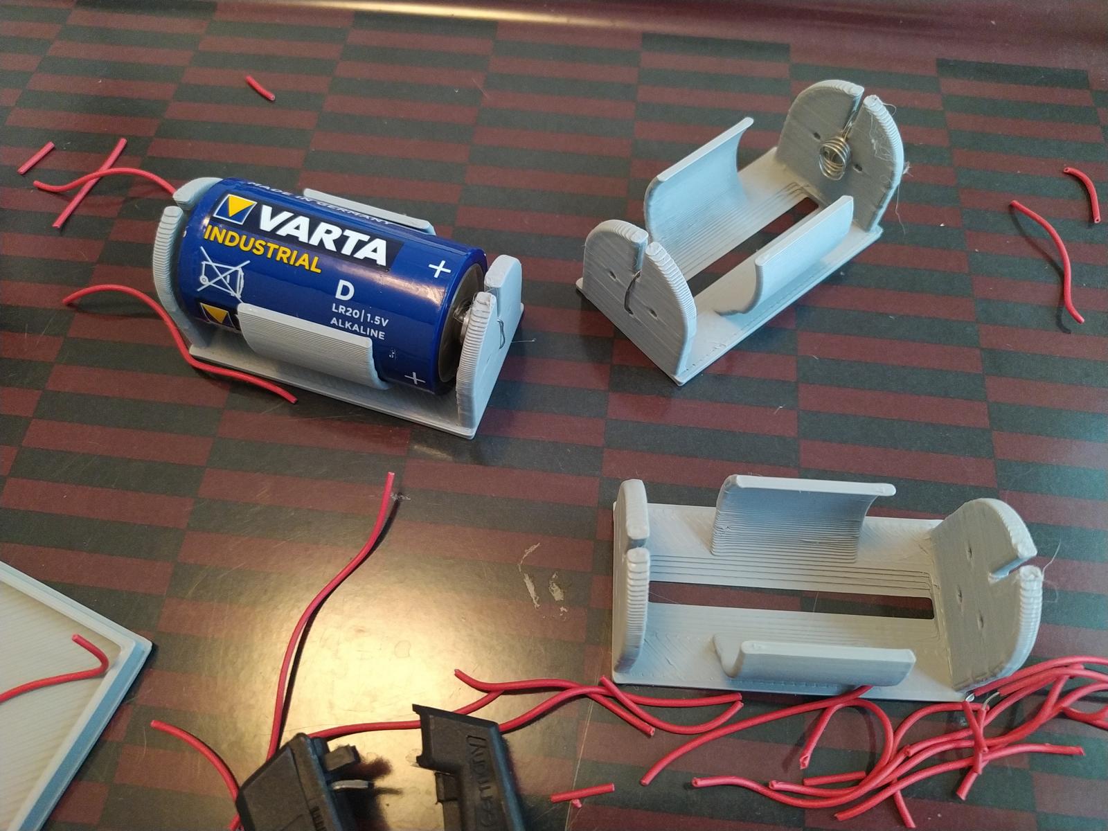 D Battery Holder (LR20/Mono) by laberlaib | Download free STL model ...