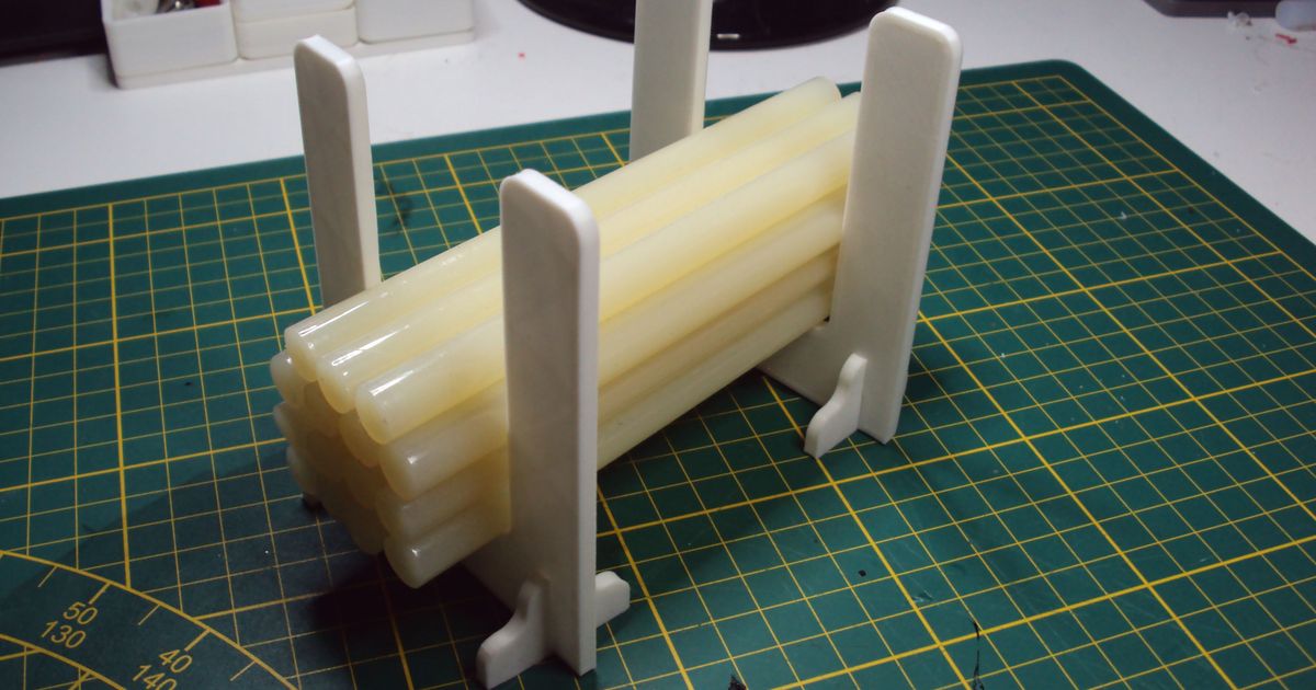adjustable glue stick/long thing holder by ksoonks | Download free STL ...