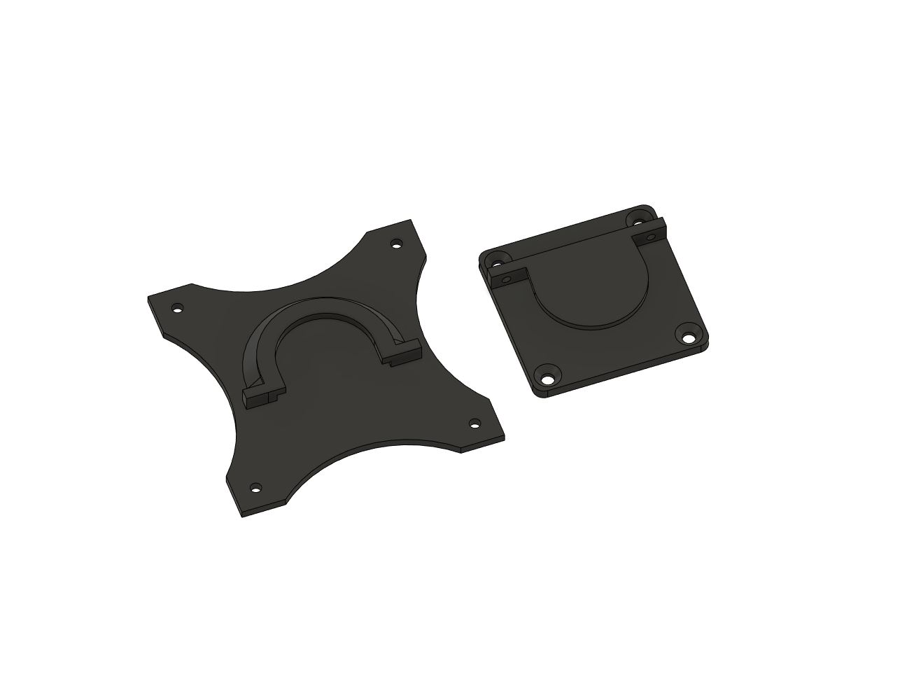 Vesa mount 100 x 100 (minor swivel adjustment) by 3DECON | Download ...