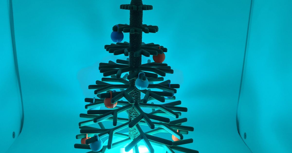 Interlocking Christmas Tree with Ornament (update: light version) by ...