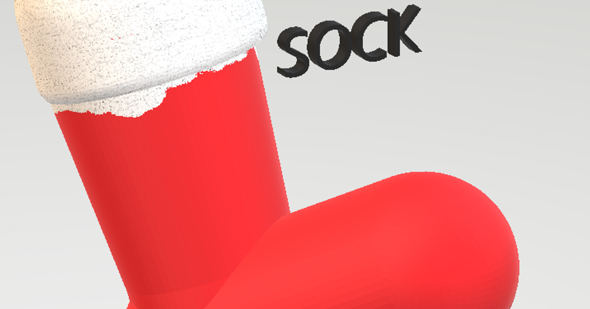 Santa Sock by Tom Anderson (The Real NEO) | Download free STL model ...