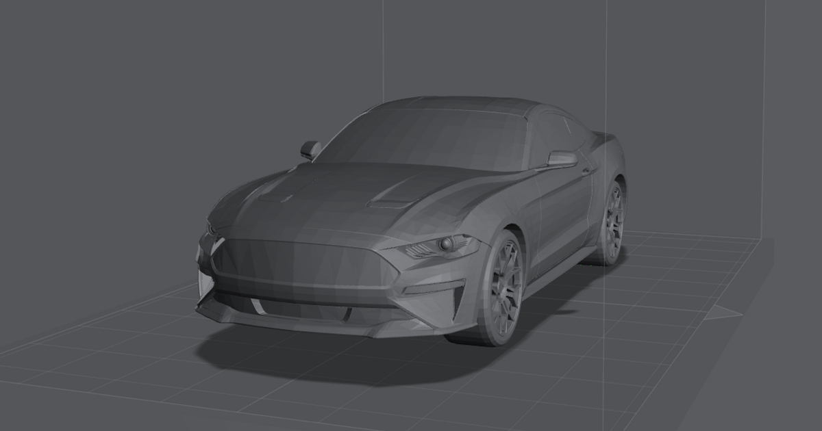 Ford Mustang GT 2018 by airnozzle | Download free STL model ...