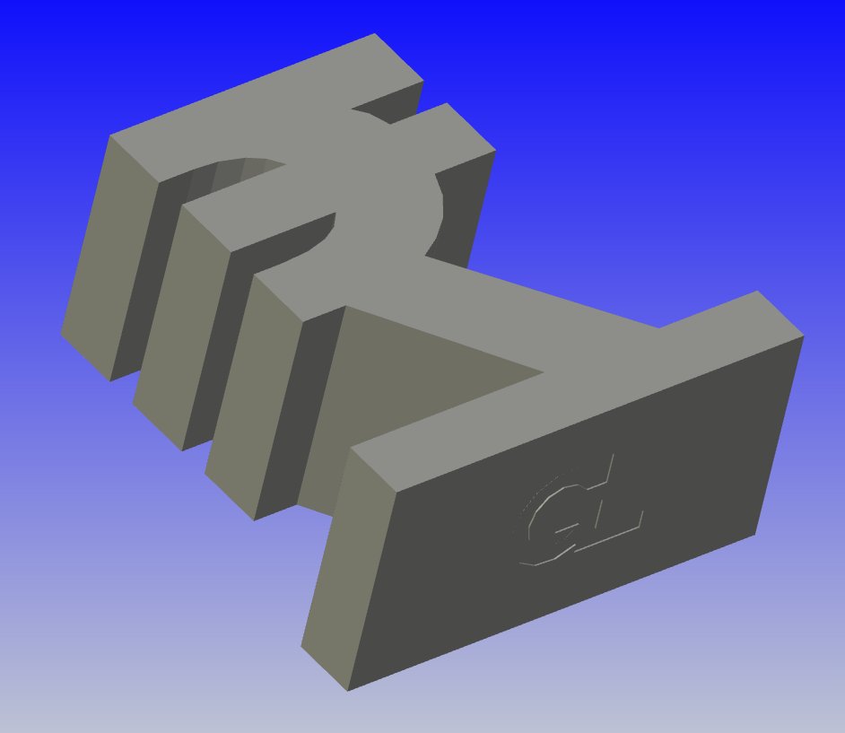 मदर चनह रपय Currency sign Rupee by GeertL | Download free STL model ...