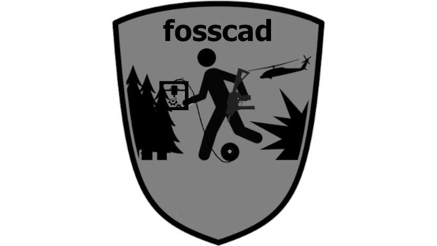 The Badge Of fosscad by Coma White | Download free STL model ...