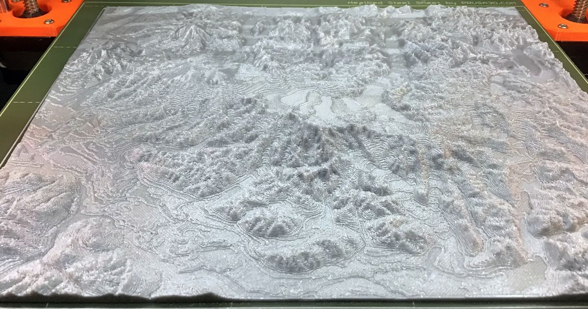 Topographic Map of Wrangell-St. Elias National Park - Alaska by ...