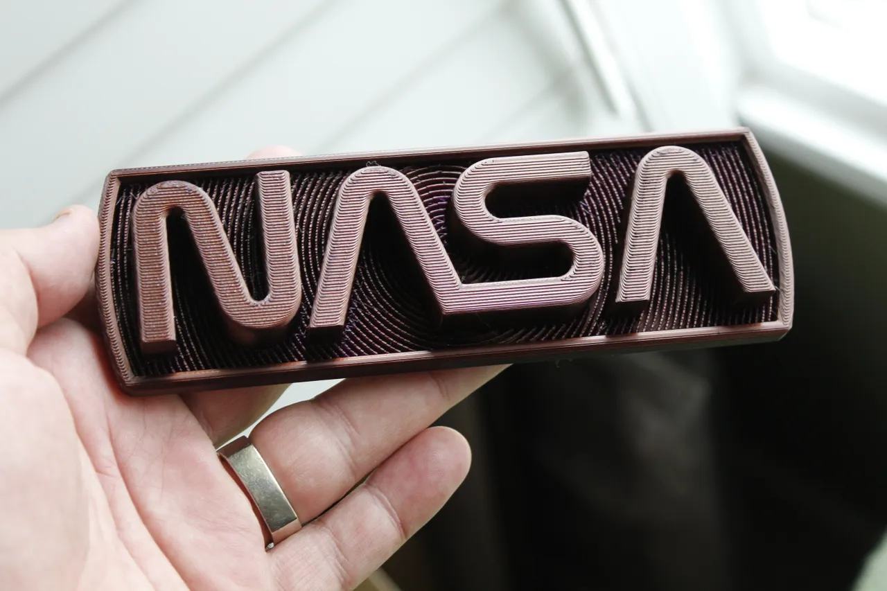 NASA Worm Logo Plaque by Matt Boyer | Download free STL model ...