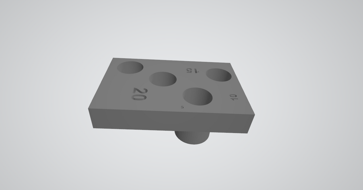 CNC Adjustable Bench dog by F5 Design | Download free STL model ...