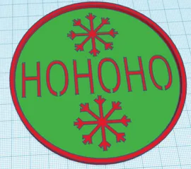 Christmas hohoho Sign by MEAFdesigns | Download free STL model ...