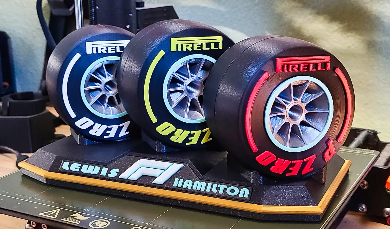 Decorative Art - Formula 1 Tire Set Stand - 3D Printed for sale in ...