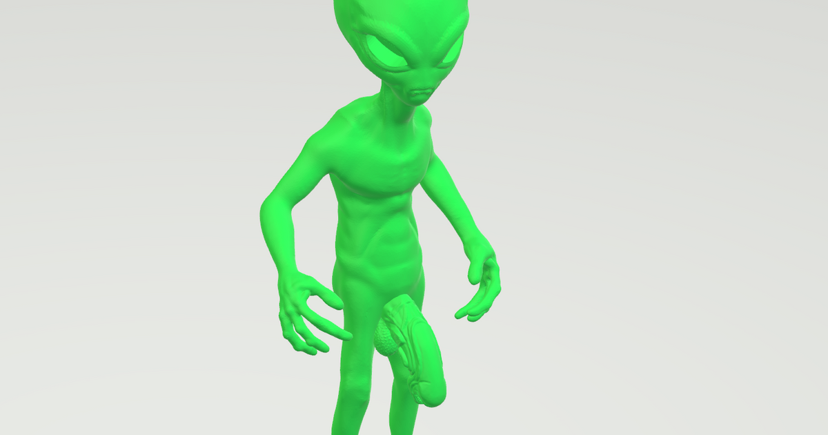 Alien with dong by RickJames | Download free STL model | Printables.com