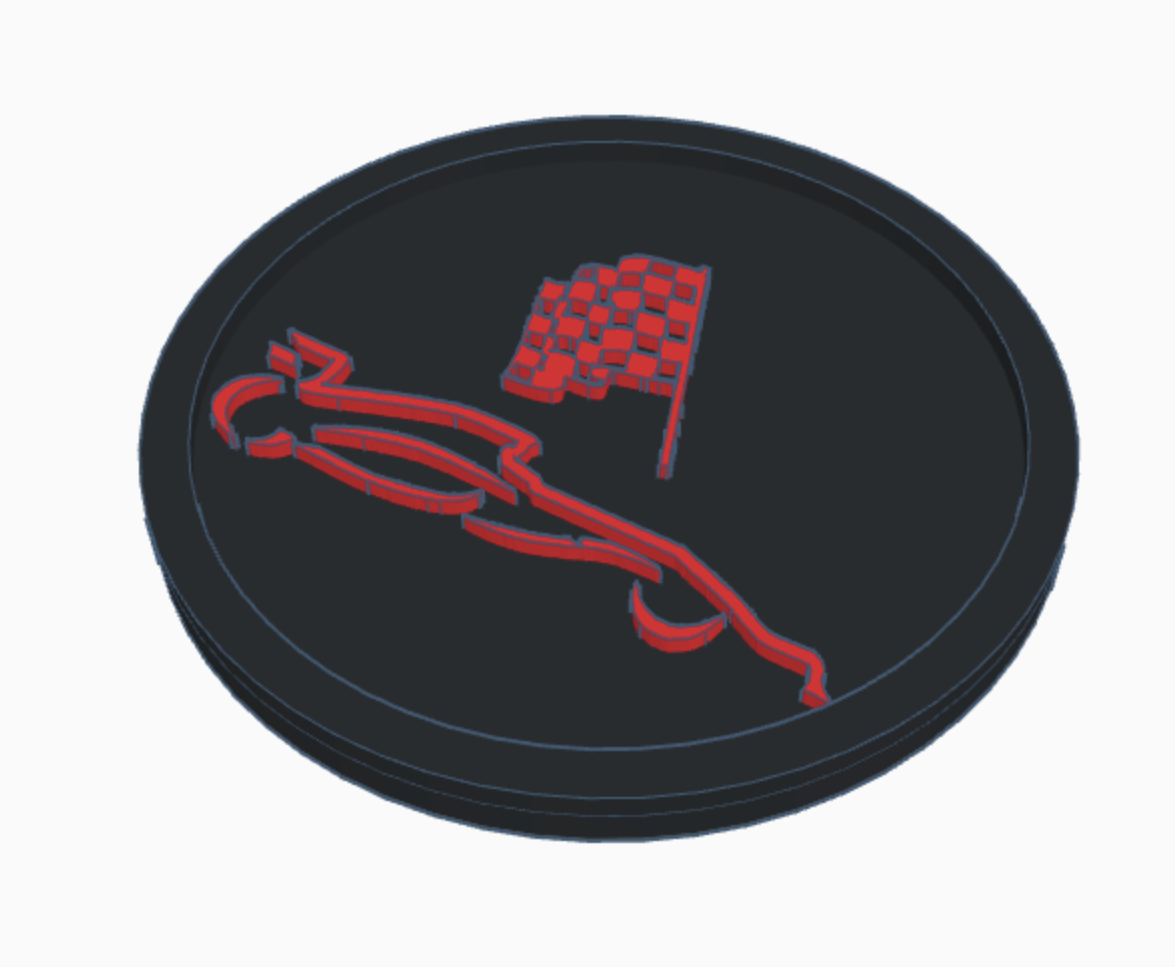 F1 Car Silhouette Coaster by King of the Couch | Download free STL ...
