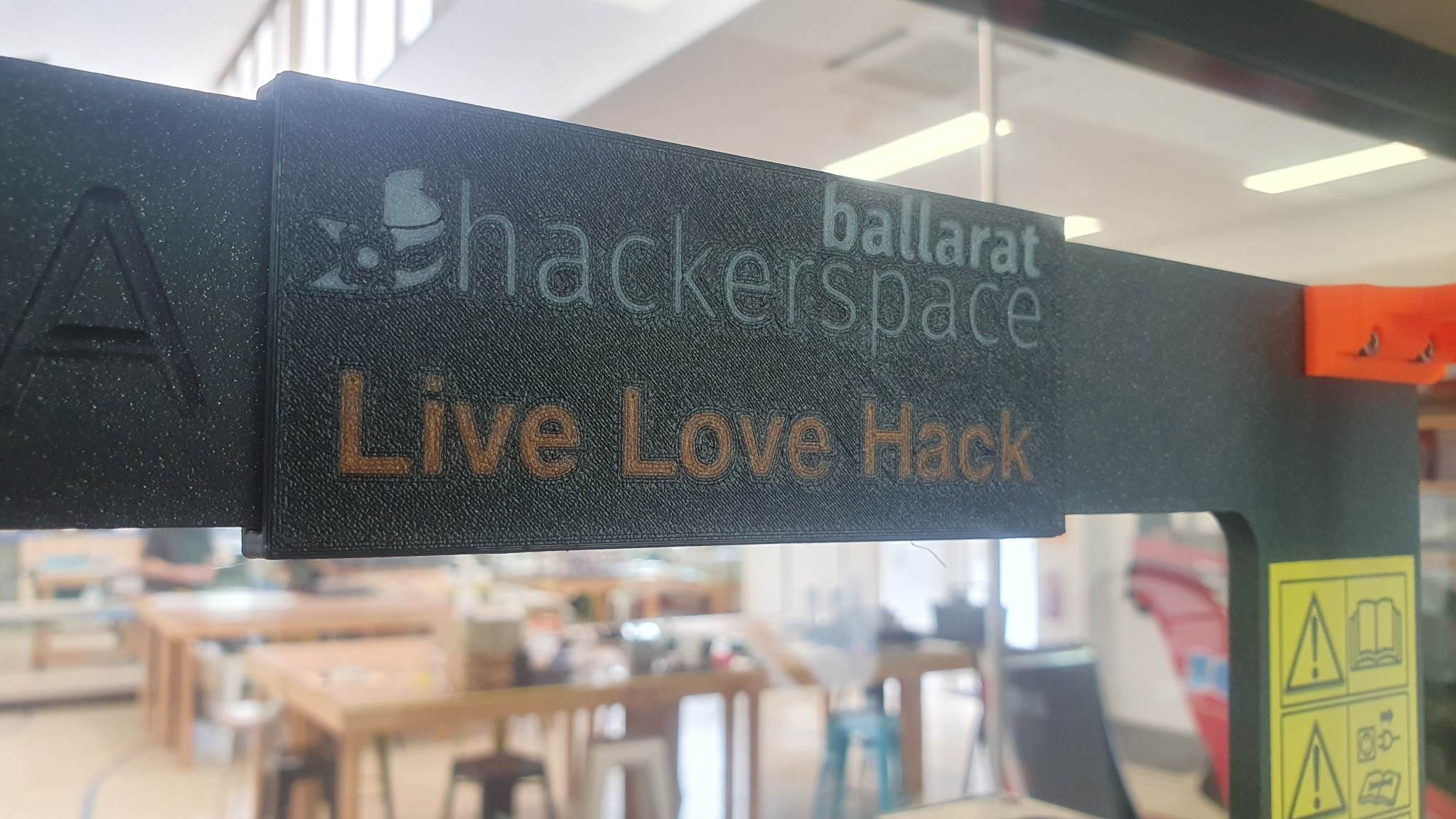 Live Love Hack Prusa Plaque by Riley | Download free STL model | Printables.com