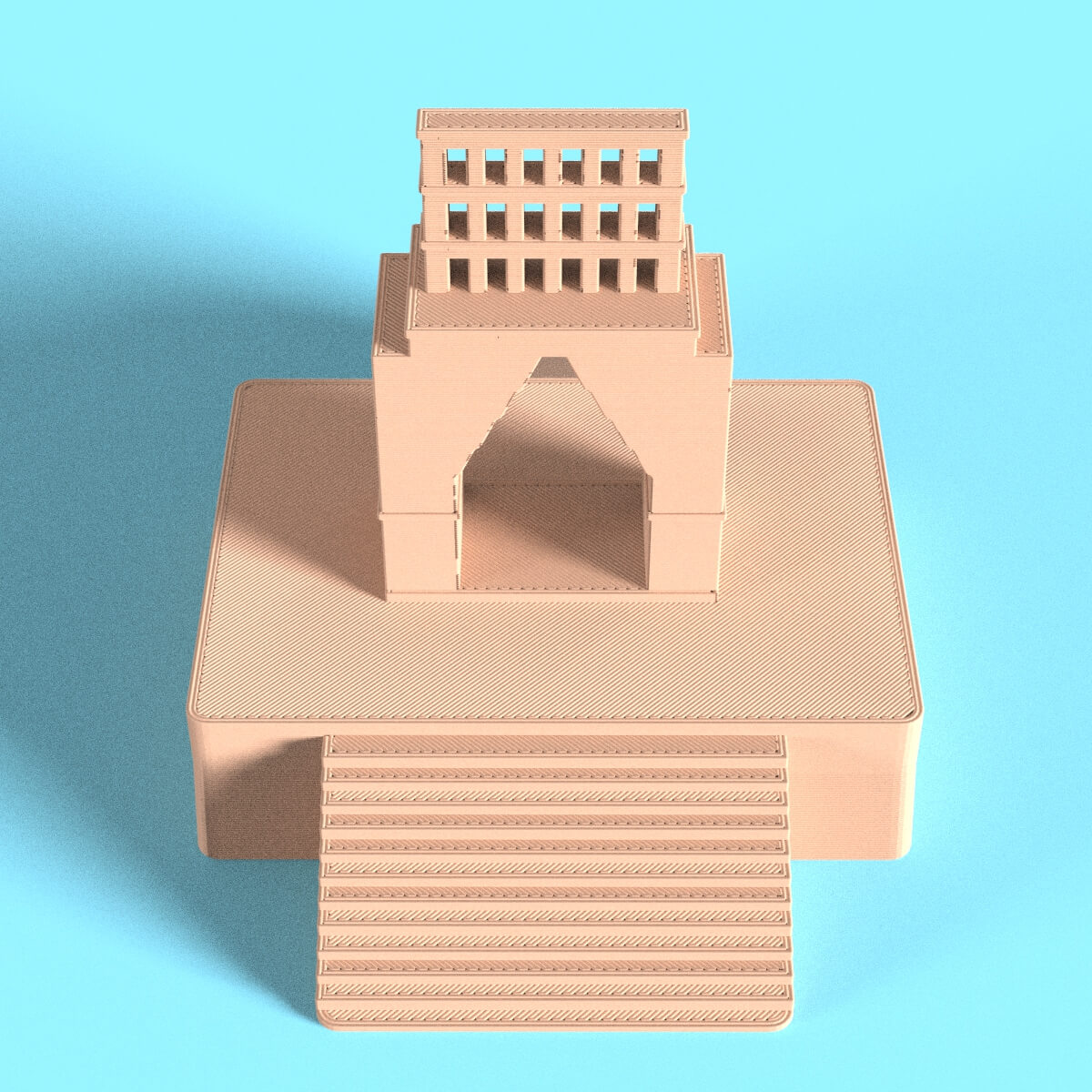 Arch of Kabah - Yucatan , Mexico by MiniWorld3D | Download free STL ...