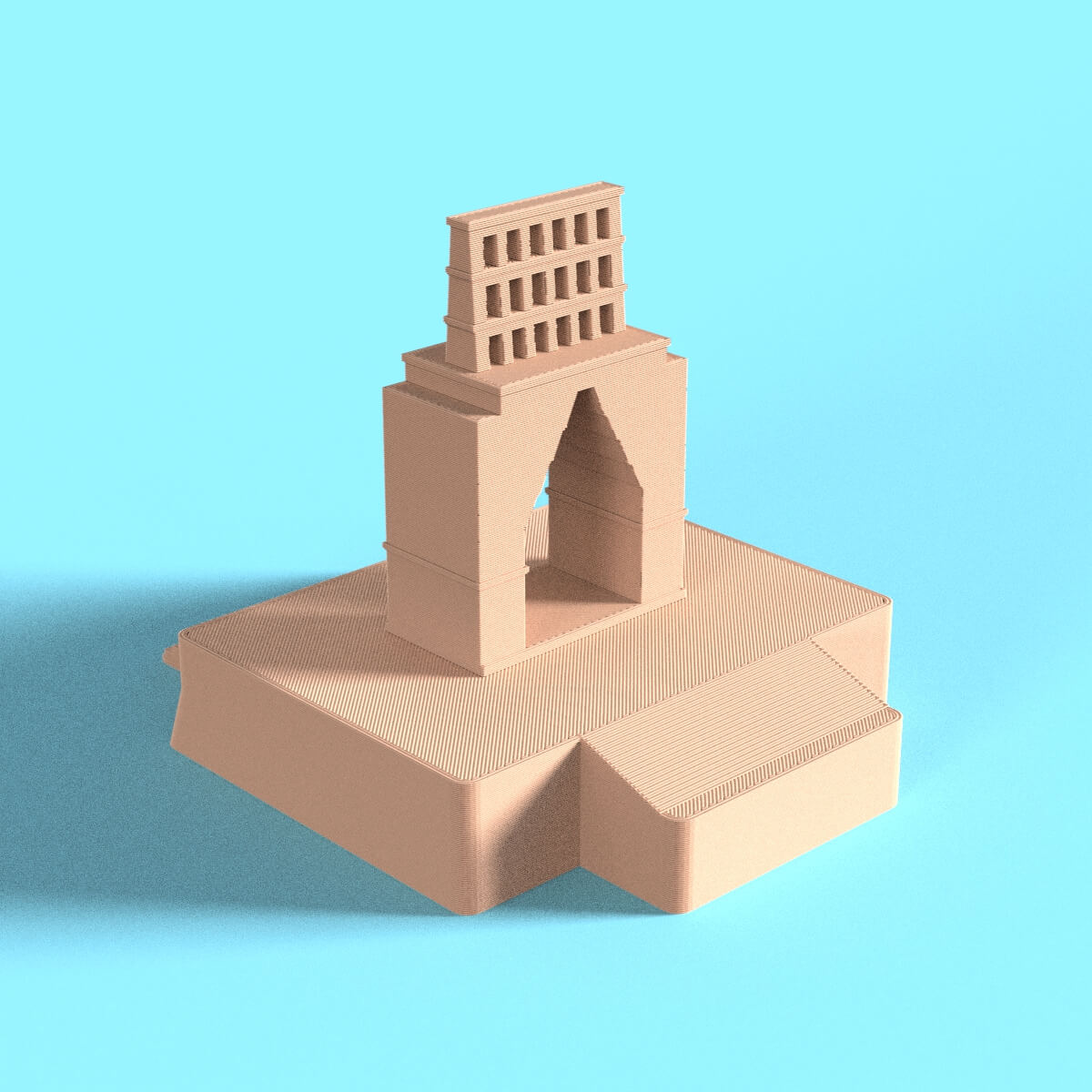 Arch of Kabah - Yucatan , Mexico by MiniWorld3D | Download free STL ...