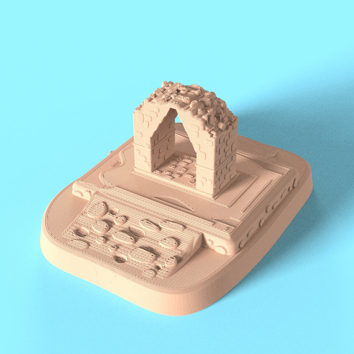 Arch of Kabah - Yucatan , Mexico by MiniWorld3D | Download free STL ...