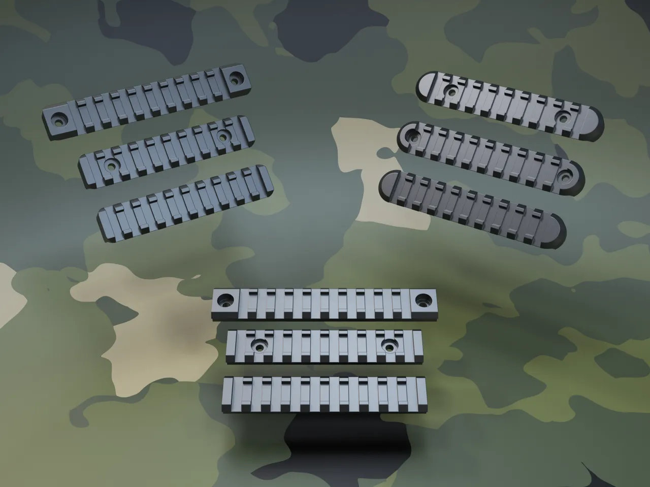 Picatinny Rail Set 02 by The3Designer | Download free STL model ...