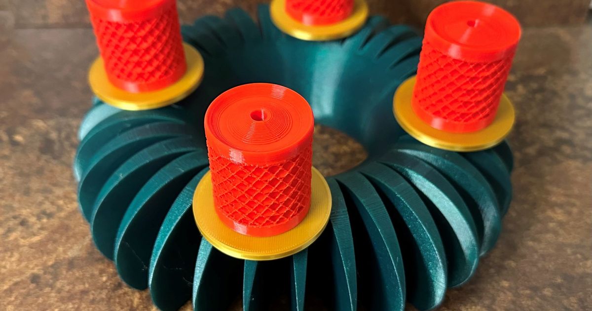 Advent wreath - Advendskranz by AA | Download free STL model ...