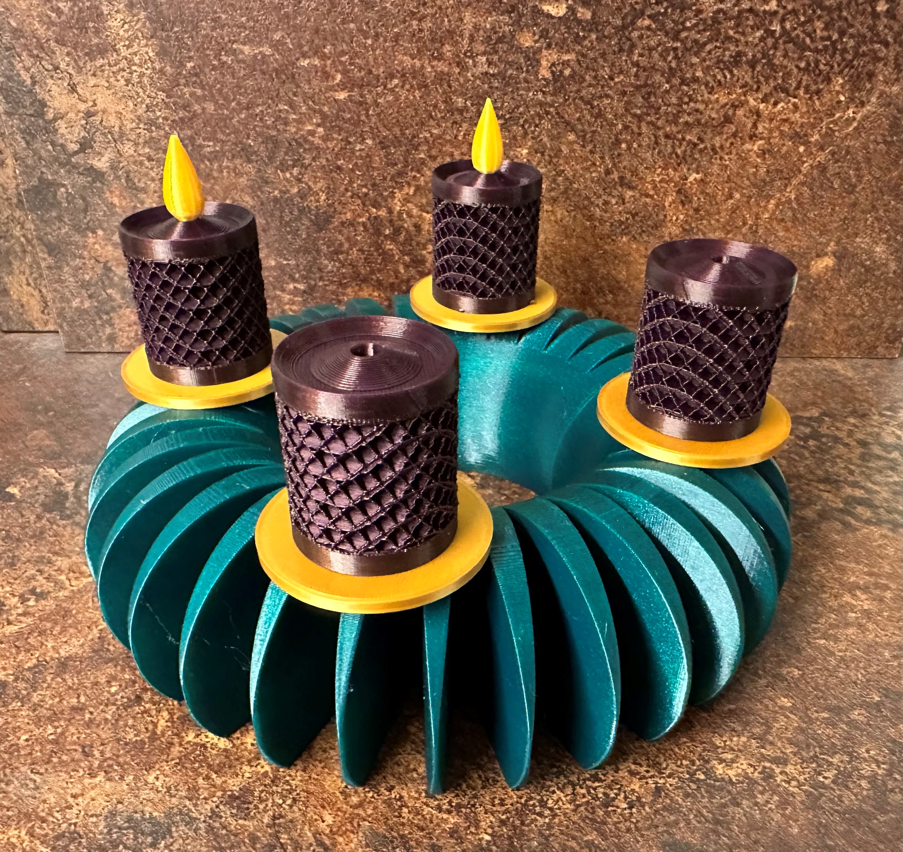 Advent wreath - Advendskranz by AA | Download free STL model ...