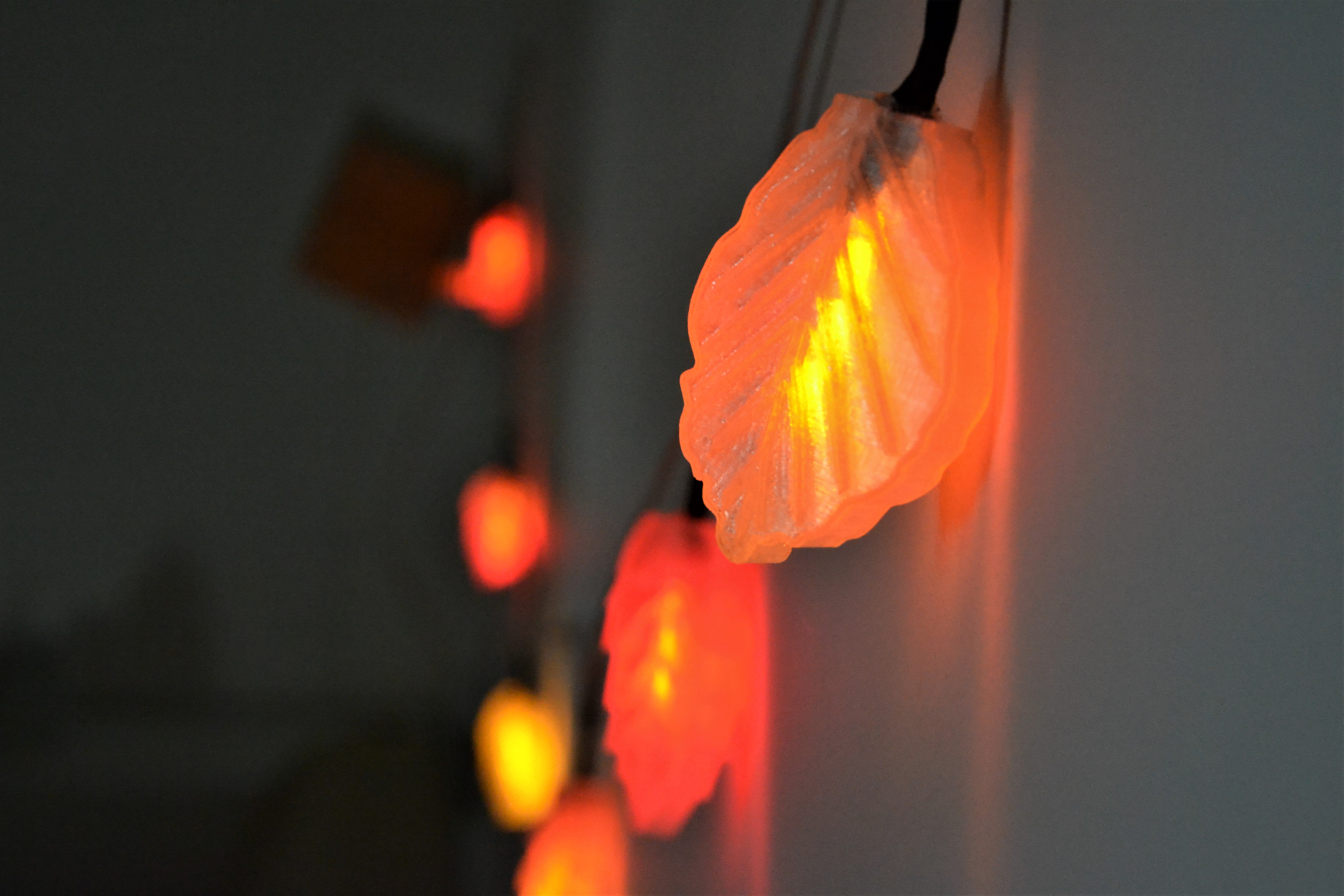 Leaf LED string by Timon | Download free STL model | Printables.com