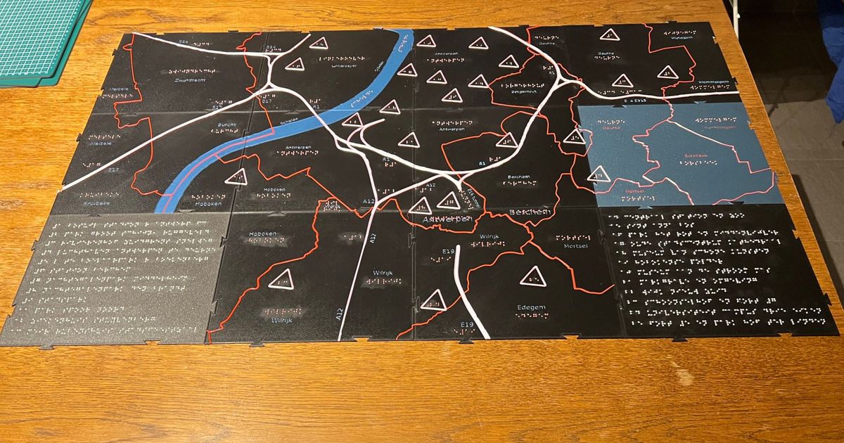 Map for blind people by Paul Cobbaut | Download free STL model ...