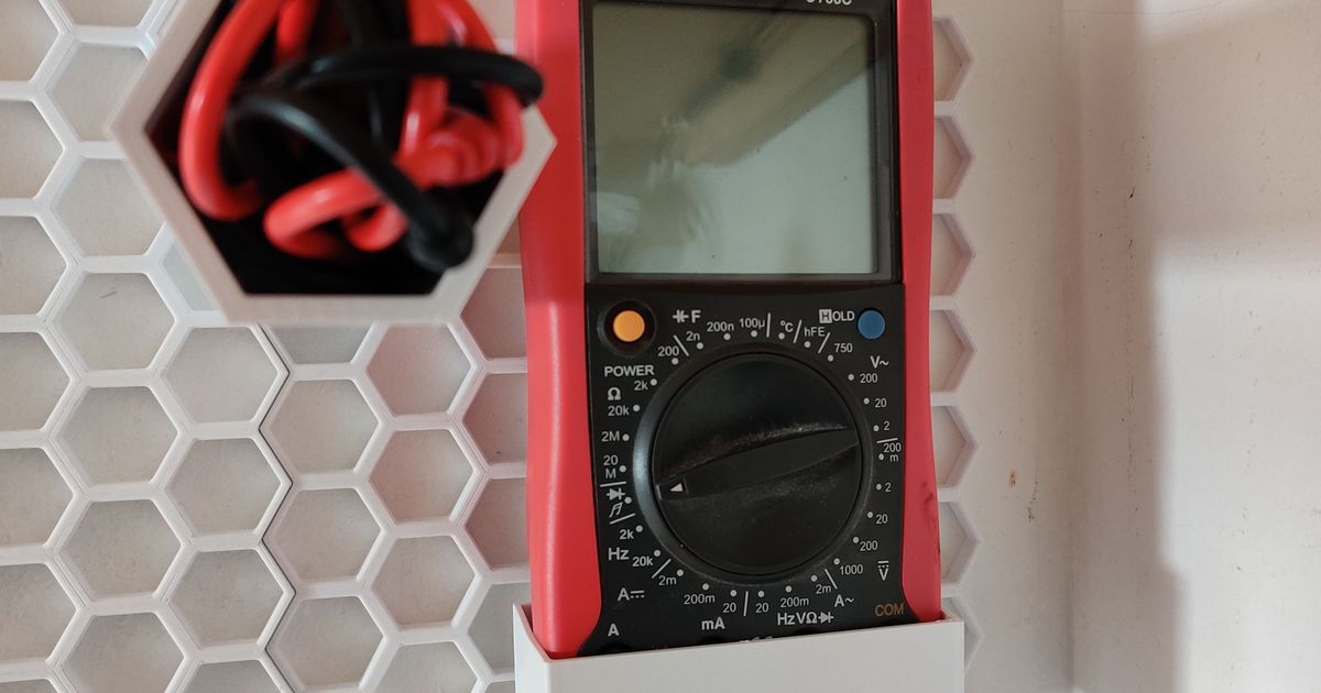 Large Multimeter Holder for Honeycomb Storage Wall (HSW) by Phobos ...