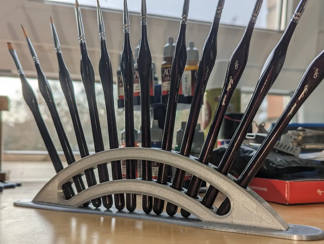 Paintbrush holder (9mm) by Eduard3D | Download free STL model ...