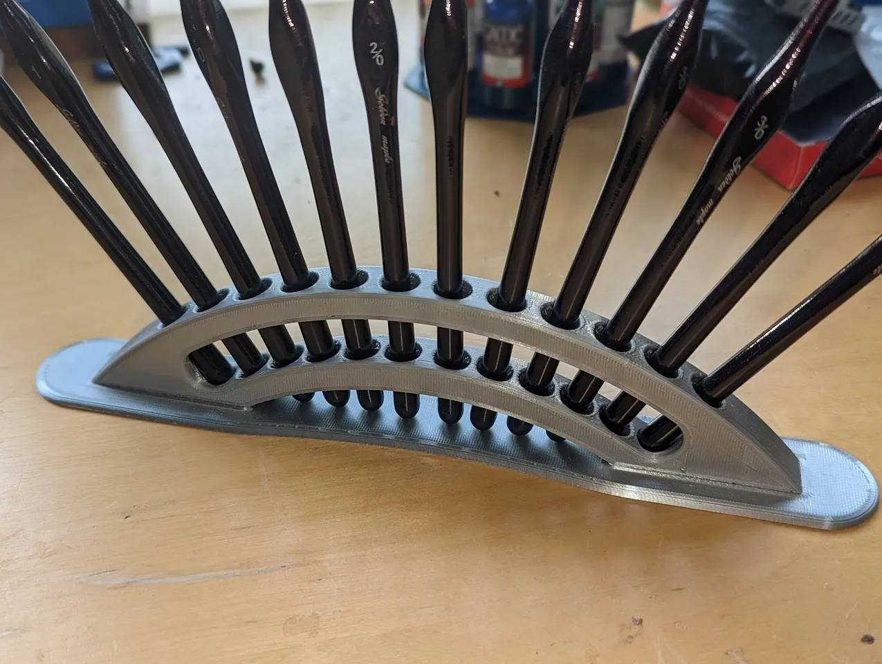 Paintbrush holder (9mm) by Eduard3D | Download free STL model ...