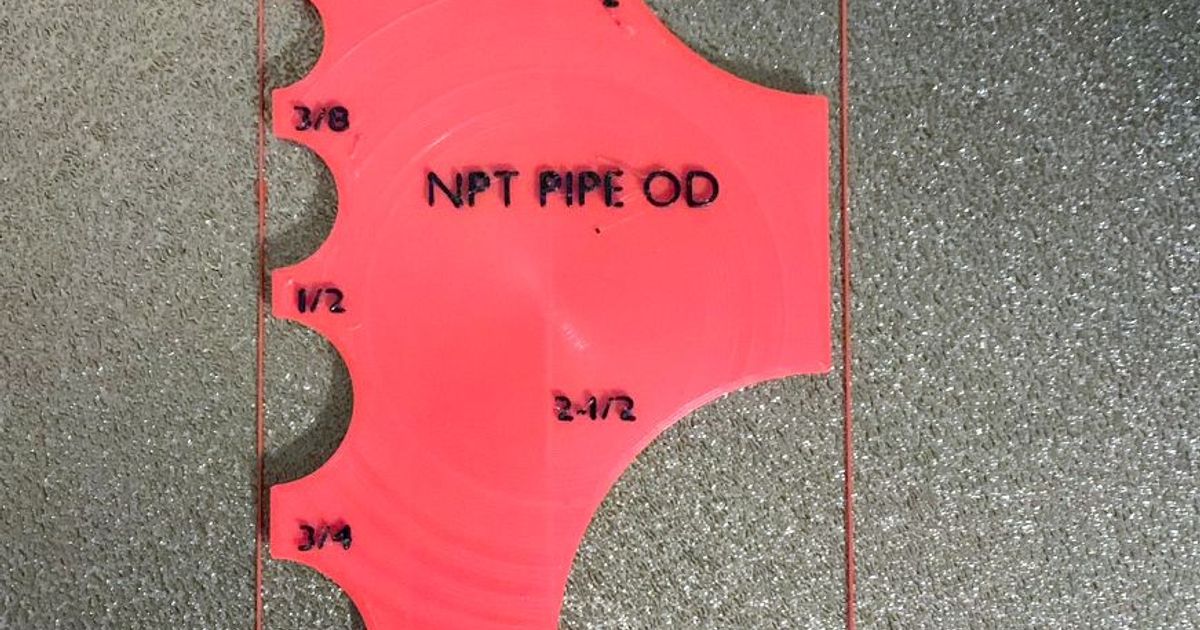 UFS-032 Black Pipe Diameter NPT Gage, External Measurement by ...